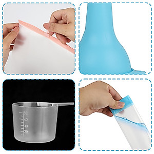 WDJLMLP Single Dose Powder Containers Bag Set Of Powder Bags,Portable Protein Powder Bag Travel Powder Supplement Bags Suitable For Exercise, Fitness, Travel, Business Trips