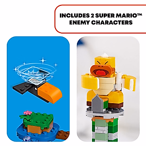 LEGO Super Mario Boss Sumo Bro Topple Tower Expansion Set 71388 Building Kit; Collectible Toy for Kids; New 2021 (231 Pieces), Multicolor