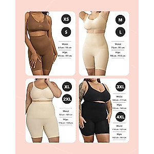 SHAPERMINT Shapewear for women - High-Waisted Shapewear Tummy Control Shorts, Faja body shaper, underwear for women