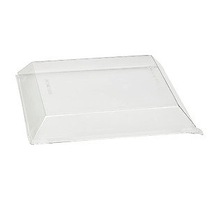 Samurai Square Wooden Tray (Case of 100), PacknWood - Biodegradable Wood Trays for Serving (9.2" x 9.2" x 1.1") 210SAMBQ2323