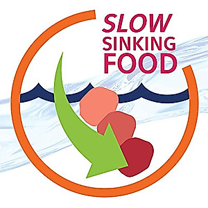 Aqueon Cichlid Slow Sinking Fish Food Pellets, Medium Size, 25 Ounce