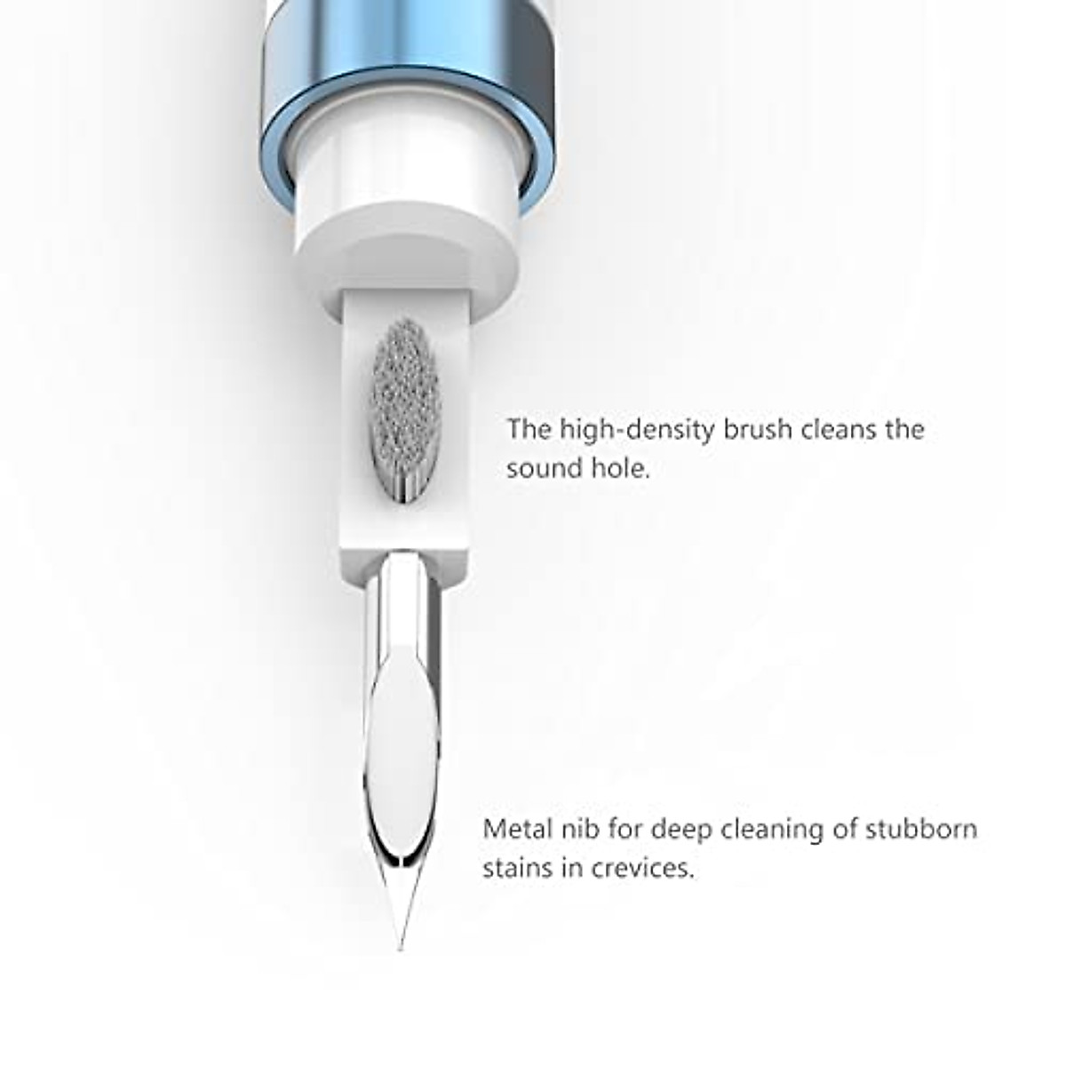 SIREG Bluetooth Earbud Cleaning Pen, in-Ear Earphone Cleaning Soft Dust Brush Pen for Cleaning Ear Wax, Dust in Bluetooth Headphone Case, Camera and Cellphone