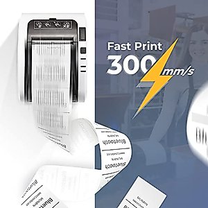 MUNBYN Bluetooth 5.0 Receipt Printer P047, 80mm POS Printer, Direct Thermal Printer with USB Serial Ethernet, Bluetooth, Android Windows PC Chromebook