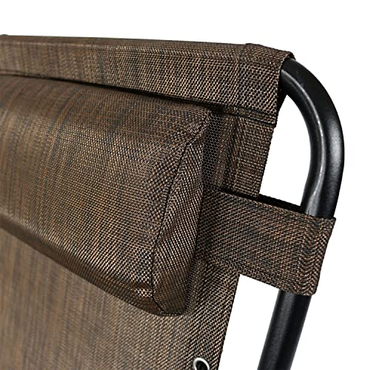 Sunnydaze Outdoor XL Zero Gravity Chair 2 Pack with Pillow and Cup Holder Folding Patio Lawn Recliner Dark Brown Set of 2