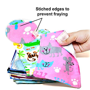 Wonder Care - Flannel Baby Wipes Reusable and Washable 5"x 7" Inches- Biodegradable Compostable Vegan Registered Plastic Free Baby Wet Wipes 2 Layers 100% Cotton- Assorted Color Prints (40 pc)