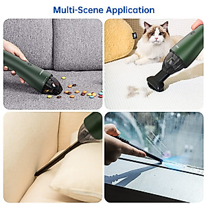 Chuboor Handheld Vacuum Cordless, Mini Vacuum with Air Buster, Portable and Rechargeable Mini Vacuum-Cordless for Home and Car (Black)