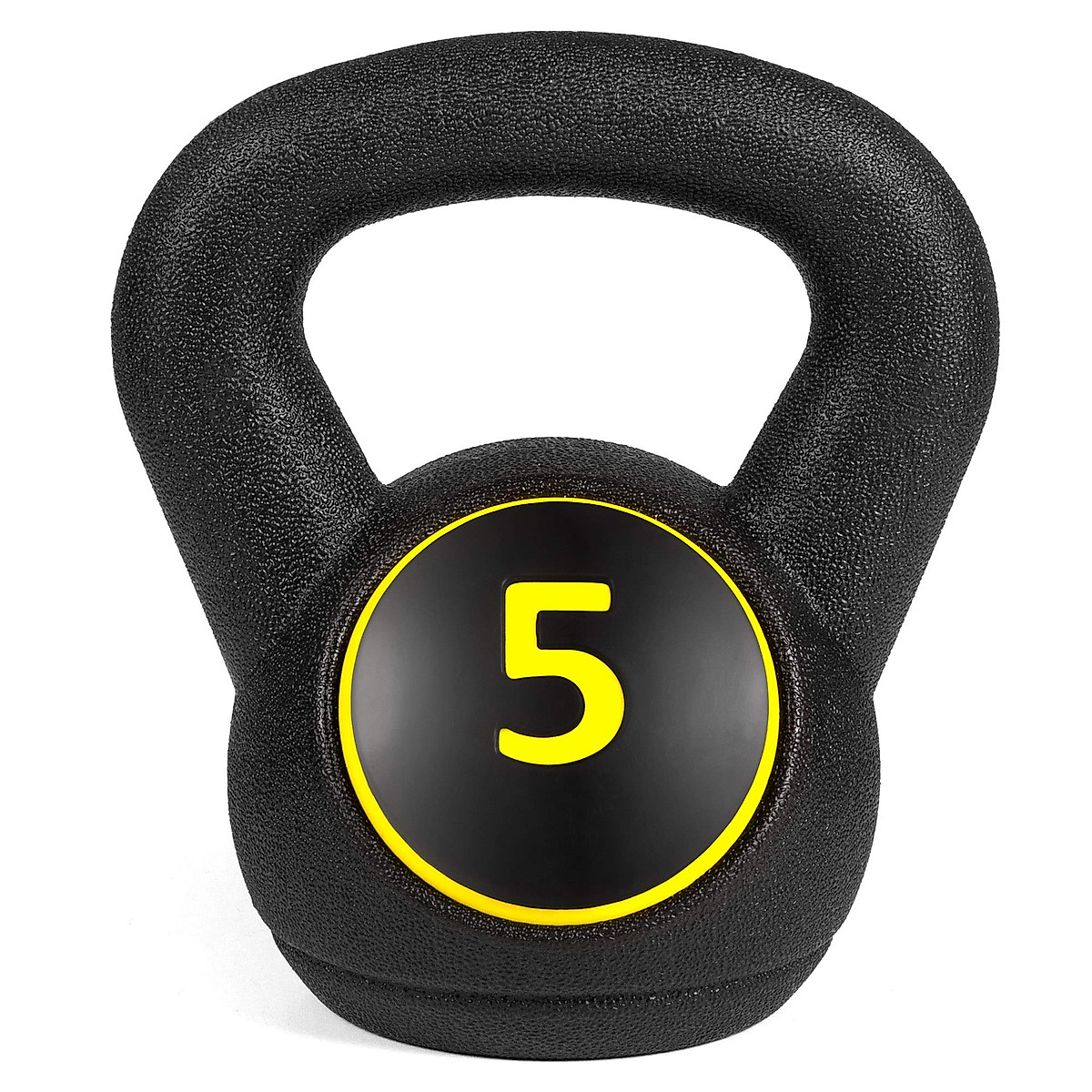 Best Choice Products 3-Piece Kettlebell Set with Storage Rack, HDPE Coated Exercise Fitness Concrete Weights for Home Gym, Strength Training, HIIT Workout 5lb, 10lb, 15lb