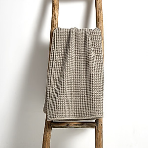 Levtex Home - Mills Waffle - Throw - Taupe Cotton Waffle - Throw Size 50 x 60in.