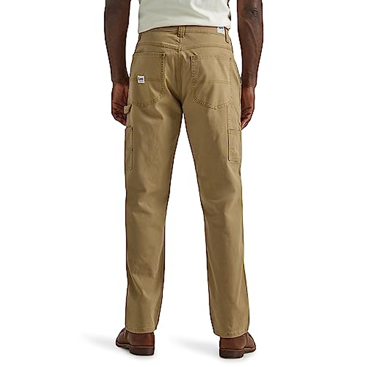 Lee Men's Legendary Workwear Carpenter Jean, Dark Khaki, 35W x 30L