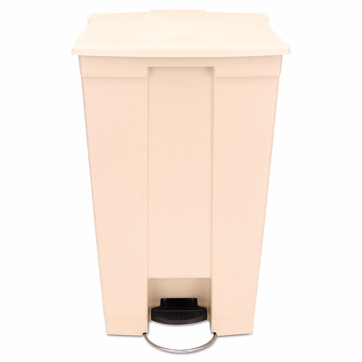 Rubbermaid Commercial Products HDPE Step-On Mobile Trash Can/Container, 23-Gallon, Beige, Hands-Free Garbage Can for Medical Waste in Hospitals/Lab/Emergency/Patient Rooms
