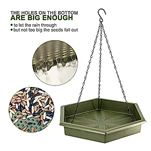 Hanging Bird Bath, Bird Bath, Hanging Bird Feeder, Bird Feeder, 2 in 1 XL Hanging Bird Feeders & Bird Baths for Outdoors,Bird Feeder Hanging Bird Feeder Tray (Green)