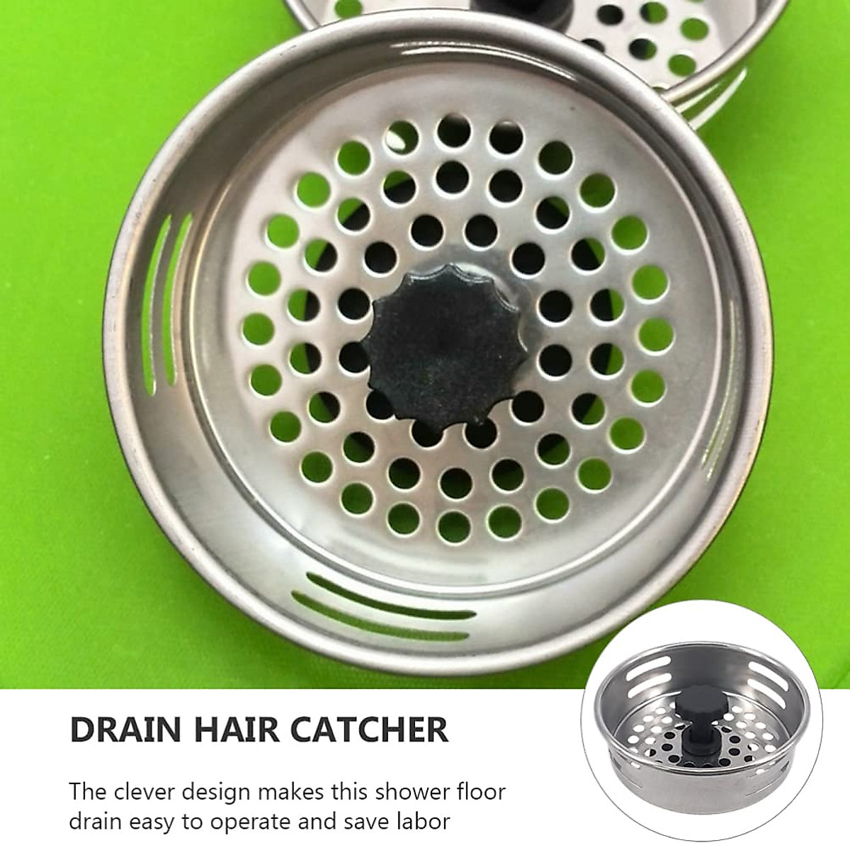 4pcs Kitchen Sink Strainer Shower Drain Hair Trap Kitchen Floor Drainer Drain Strainer Shower Drain Hair Catcher Outdoor Drain Cover Bathtub Hair Catcher for Drain