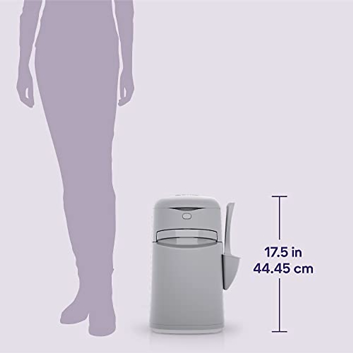 Litter Genie Easy Roll Pail | Cat Litter Box Waste Disposal System for Odor Control | Includes 1 Continuous Refill Bag