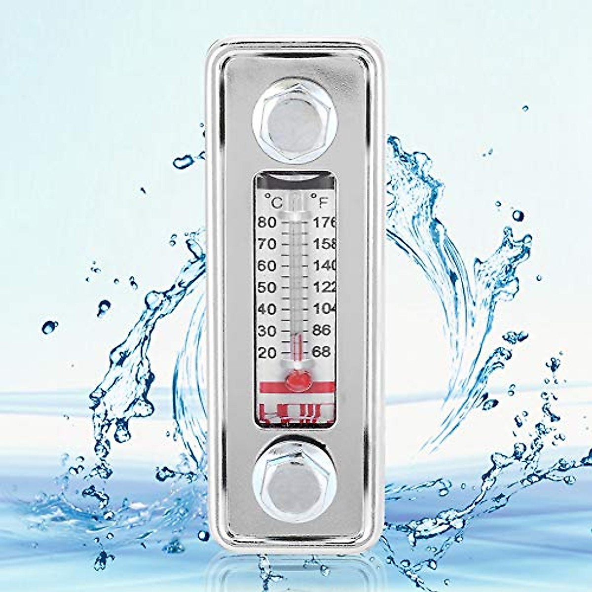 Deosdum Oil Liquid Level Gauge Meter Transparent Intuitive Display Good Sealing Accurate Measurement (LS-3)