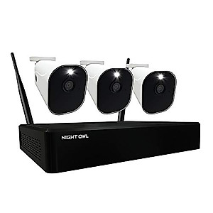Night Owl 1080p Wire Free Smart Security System with 3 Battery Powered 1080p HD Wi-Fi IP Indoor/Outdoor Cameras, Night Vision and 1TB Hard Drive (Expandable up to 10 Wi-Fi Cameras)