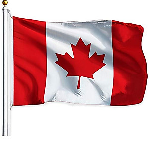 G128 Canada Canadian Flag | 3x5 Ft | LiteWeave Series Printed 100D Polyester | Country Flag, Vibrant Colors, Brass Grommets