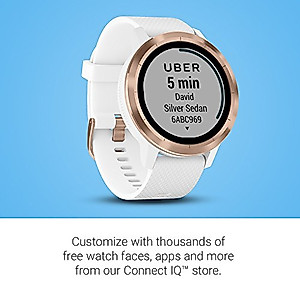 Garmin 010-01769-09 Vívoactive 3, GPS Smartwatch with Contactless Payments and Built-in Sports Apps, White/Rose Gold