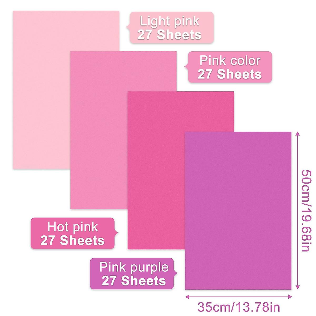 NEBURORA 108Sheets Pink Gift Tissue Paper Valentine's Day Tissue Paper Wrap Tissue for Packaging Presents Crafts Bouquets and Art Craft DIY Floral Birthday Party Festival