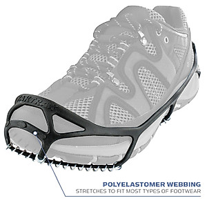 Yaktrax Walk Traction Cleats for Walking on Snow and Ice (1 Pair), Medium
