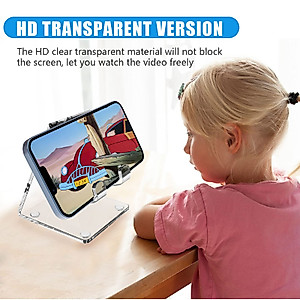 Acrylic Cell Phone Stand for Desk, Phone Holder for Office, Portable Phone Holder, Compatible with iPhone15 14 13 12 11 Pro XS Max XR 8 7 6S Plus, Samsung S20+ Note10, Tablets（1Pack）