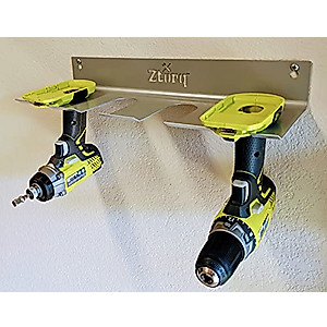 Ztorq Cordless Drill Tool Organizer - Drill Holder Storage Wall Mount Rack to optimize Garage Organization and Power Tool Storage