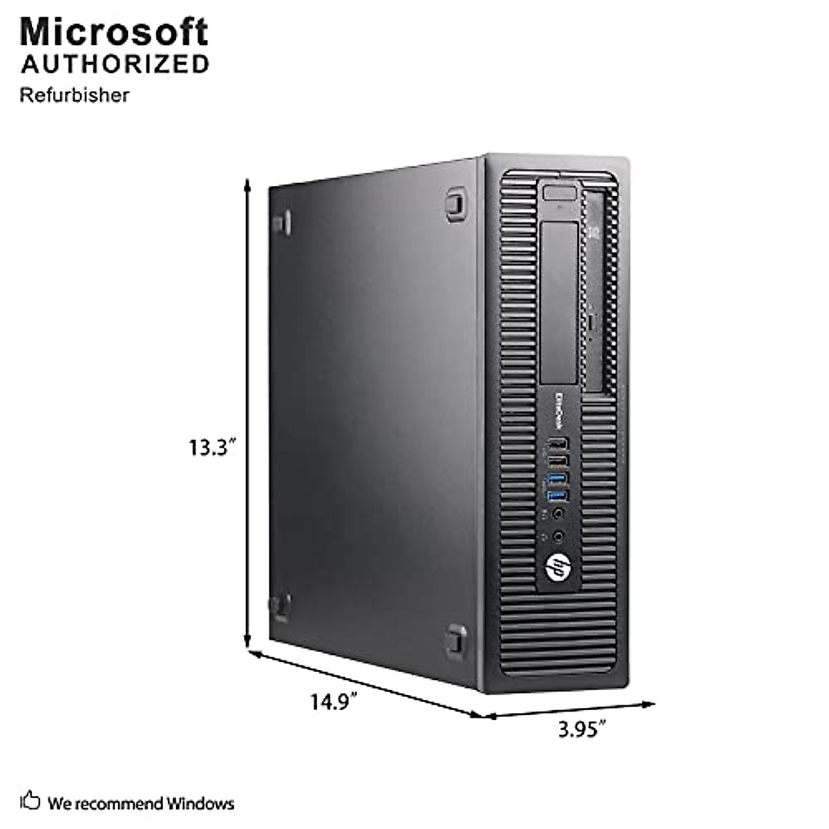 HP Elite 800G1 Desktop Computer Package - Intel Quad Core i5 3.3GHz, 16GB RAM, 240GB SSD 2TB HDD, Windows 10 Pro, Dual 19 inch Monitors, Keyboard, Mouse (Renewed)