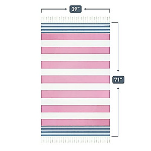 HAVLULAND Beach Towels,100% Turkish Cotton, Oversized 39x71 in, Sand Free Beach Towel, Large Turkish Towels for Beach, Pool, Bath, Cruise, Yoga, Gym, Travel Blanket - Pack of 6