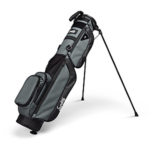 Sunday Golf Loma XL Bag - Golf Bag with Strap and Stand – Easy to Carry Pitch n Putt Golf Bag – Golf Stand Bag for The Driving Range, Par 3 and Executive Courses 3.4 pounds (Midnight Green)