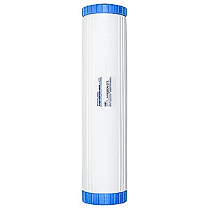 APPLIED MEMBRANES INC pH Neutralization Water Filter Cartridge | Calcite Filter to Raise Alkalinity of Low pH Water | 4.5"x20" Filter Fits 20” Filter Housing | H-F4220CALCITE (4.5" x 20")