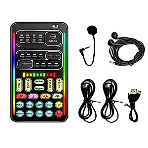 Portable Voice Changer, Handheld Microphone Voice Changer with Sound Multifunctional Effects Machine Voice Disguiser Mini Voice Changer Device for Mobile Phone PC Laptops PS4 Xbox One Games