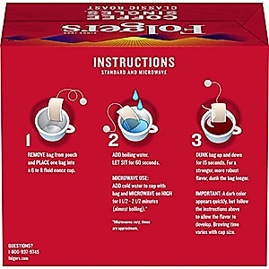 Folgers Coffee Singles Classic Roast-19 Coffee Bags