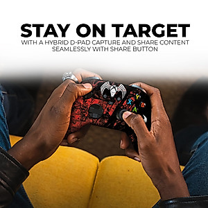 DreamController Carnage Custom X-box Controller Wireless compatible with X-box One/X-box Series X/S Proudly Customized in USA with Permanent HYDRO-DIP Printing(NOT JUST A SKIN) (MODDED)