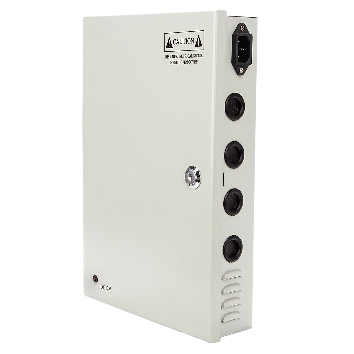 Xenocam 18 Channel Port 12V DC 20 Amp Amper with Glass Tube Fuse Distributed Power Supply Box for CCTV DVR Security System and Camera or Cameras