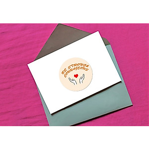 1.5 Inch Thinking of You Stickers 4 Unique Designs Greeting Envelope Seals,Friendship Stickers,Evelope Seals.