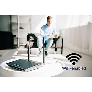 Westinghouse Lighting 74004B00 Contemporary Halley, Smart WiFi Ceiling Fan Compatible with Amazon Alexa and Google Home with LED Light, Indoor/Outdoor, 44 Inch, Black-Bronze Finish, Frosted Opal Glass