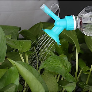 3Pcs Bottle Cap Sprinkler, Plastic Dual Head Bottle Watering Spout, Bottle Watering Spout Bonsai Watering Can for Indoor Seedlings Plant, Garden Tool