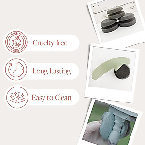 Chalk Style Painting Sponges - Set of 3-4” Round Reusable Handheld Sponge for Smooth Furniture Paint & Top Coat Application with No Brush Strokes - Washable Multi-Use Paint Applicator