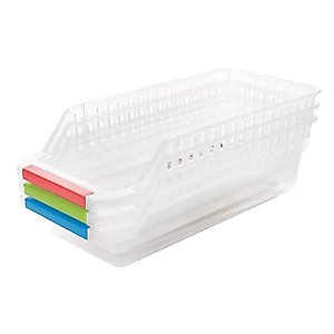 Cabilock Box Random Dispenser Kitchen Pantry Fruit Countertop Plastic Can Container Bottle Freezer Fridge Drink Cabinets Refrigerator Drinks Organizer Storage Drawer Color Bins Fruits for