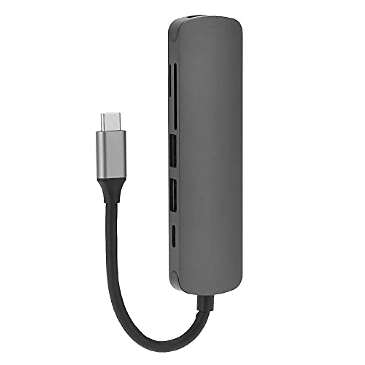 USB Adapter, USB C Hub 6 in 1 Type-C Adapter 4K x2K 3840 x 2160 Resolution USB 3.0 5Gbps USB 2.0 480Mbps Docking Station Adapter for Lenovo