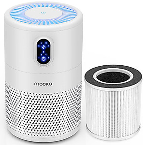 MOOKA B-D02L Air Purifier (Filter pre-installed) & 1 Pack Extra Official Certified Replacement Filter