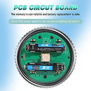 GRYVOZE 1 Inch Digital Diesel Fuel Flow Meter with 3/4 Inch Adapters, EMI Protection, Waterproof, 2.4-26.4 GPM Inline NPT Thread Fuel Meter for Gasoline, Gas Oil, Water, and Other Liquids.