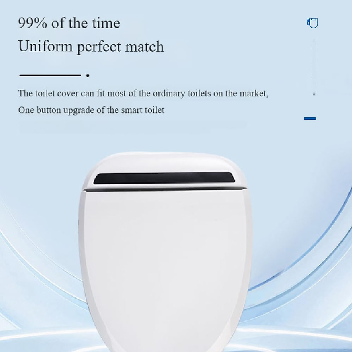 Bidet Toilet Seat, Elongated Toilet Seat Warm Water, Heated Seat Bidet with Remote Control,Self-cleaning Nozzle Temperature Adjustable LED Light, Need Electricity, for Hotel office Hospital school