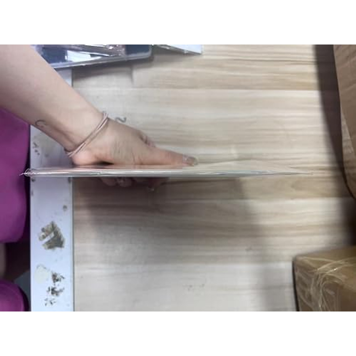 2Pcs Acrylic Makeup Mixing Palette with 2 Pcs Makeup Spatula, Foundation Mixing Tray Cosmetic Palette Mixer Makeup Palette for Foundation, Makeup Mixing Tray for Mixing Eye Shadow Lipsticks Nail Art