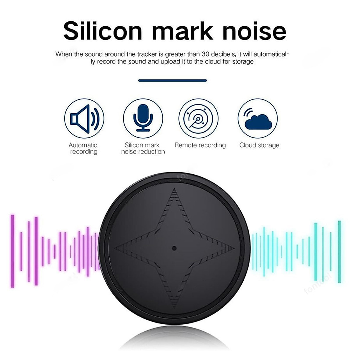 TODKISS GPS Tracker for Vehicles Strong Magnetic Car Vehicle Tracking Anti-Lost, 2023 New Multi-Function GPS Mini Locator, Monitoring for Professional Vehicles, Black