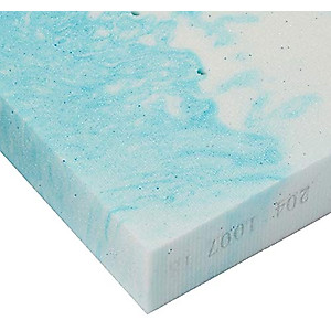 Linenspa 3 Inch Mattress Topper Queen - Gel Swirl Memory Foam Queen Mattress Topper – CertiPUR-US Certified - Queen Foam Pad