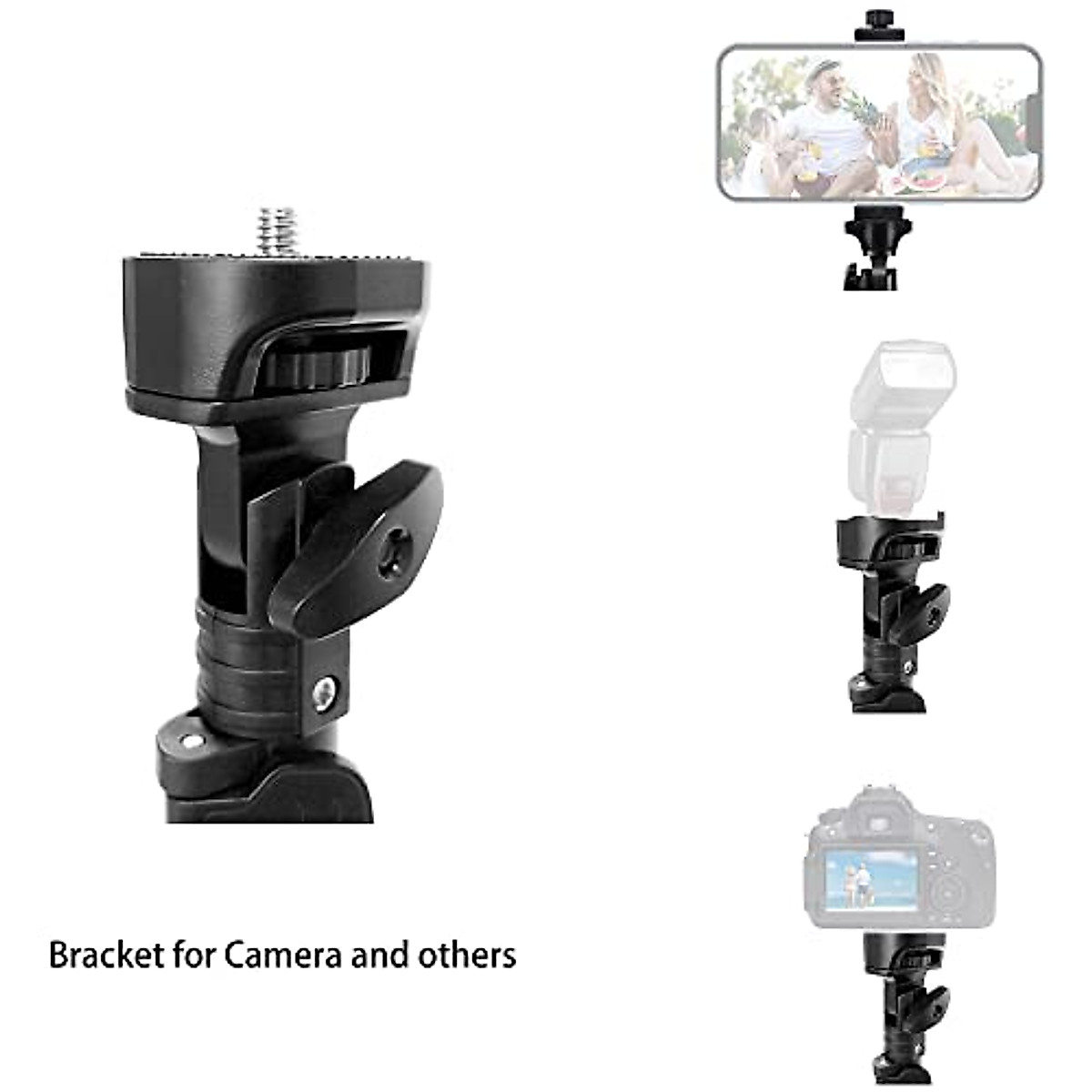 Phone Tripod Stand Selfie Stick 64 Inch Aluminum Alloy with Wireless Remote Video Record/Photography/Live Streaming Compatible with iPhone 14 13 12 11 pro Xs Max Xr X 8 7 6 Plus, Android Samsung