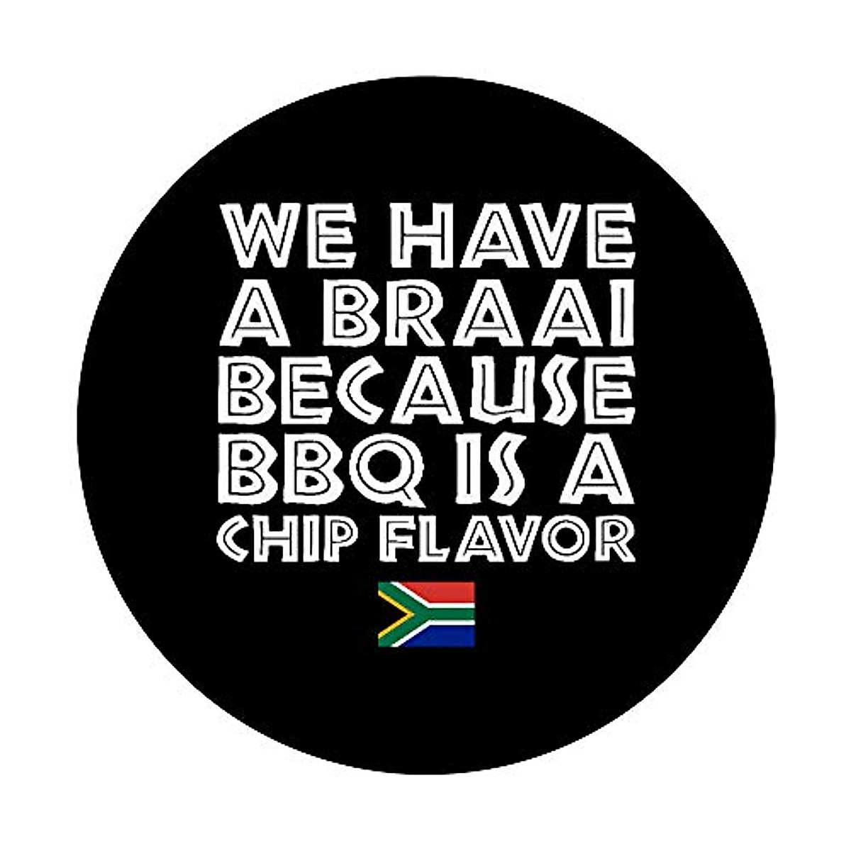 Braai South Africa Family BBQ Funny PopSockets PopGrip: Swappable Grip for Phones & Tablets