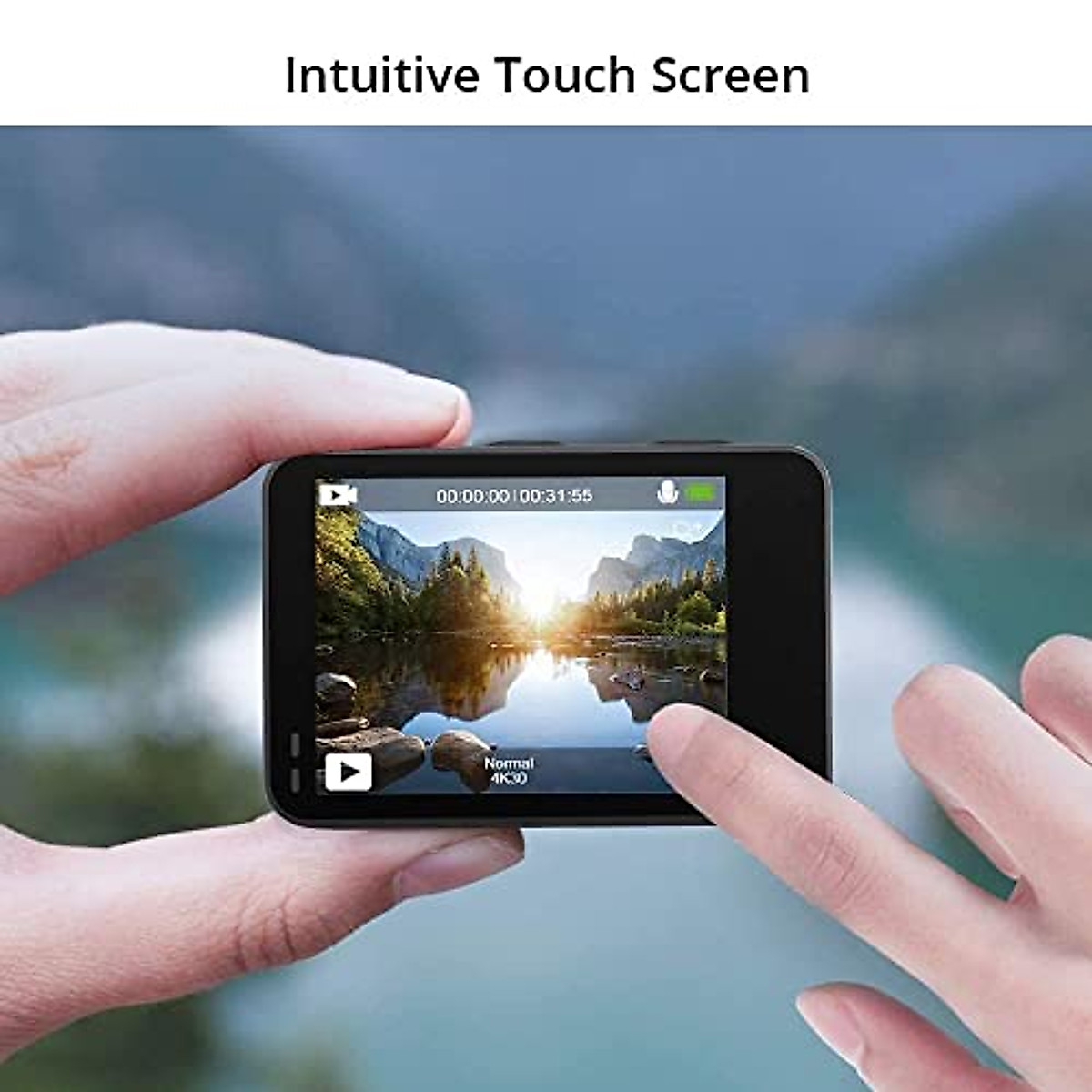 AKASO Brave 7 LE 4K30FPS 20MP WiFi Action Camera with Touch Screen Vlog Camera EIS 2.0 Remote Control 131 Feet Underwater Camera with 2X 1350mAh Batteries Support External Microphone