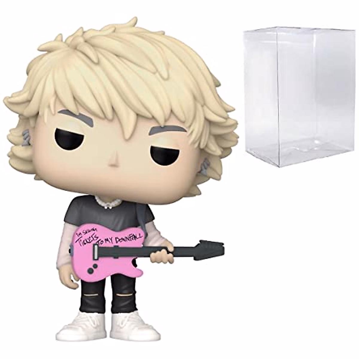 POP Machine [Gun] Kelly - Tickets to My Downfall Funko Rocks Vinyl Figure (Bundled with Compatible Box Protector Case), Multicolor, 3.75 inches