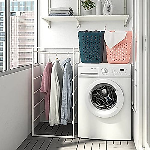 I-K-E-A SLIBB Flexible Laundry Basket, Turquoise Easy to Carry